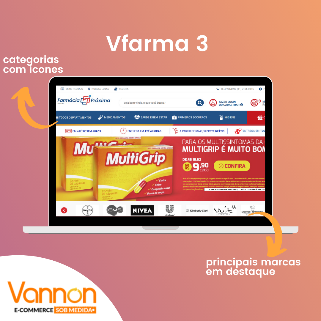Conhecendo os Layout da Vannon: | E-Commerce Omnichannel